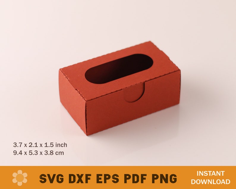 US Business Card Box SVG Template With Window Business Card - Etsy