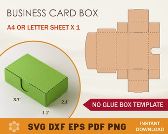 Business Card Box - Etsy