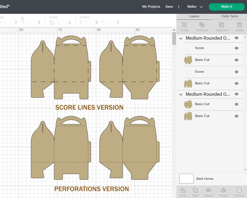 Gable Box SVG Template Favor Box Template Large Gable Box - Etsy Australia
