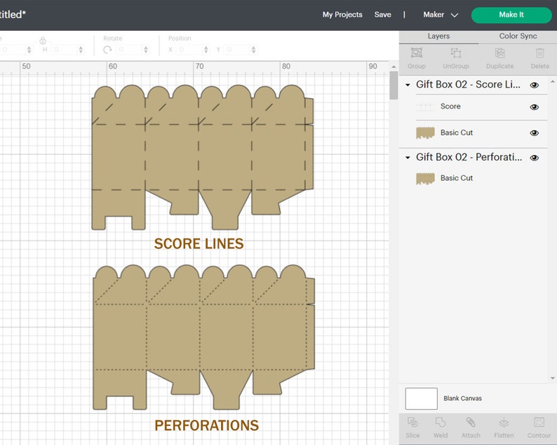 Twist Top Gift Box SVG Gift Box SVG Box SVG Box Template | Etsy