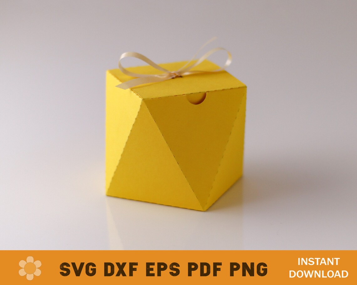 Geometric Box SVG Geometric Box Template Favor Box SVG - Etsy