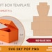 Square Gift Box SVG Square Box Template Square Box SVG Box - Etsy Canada