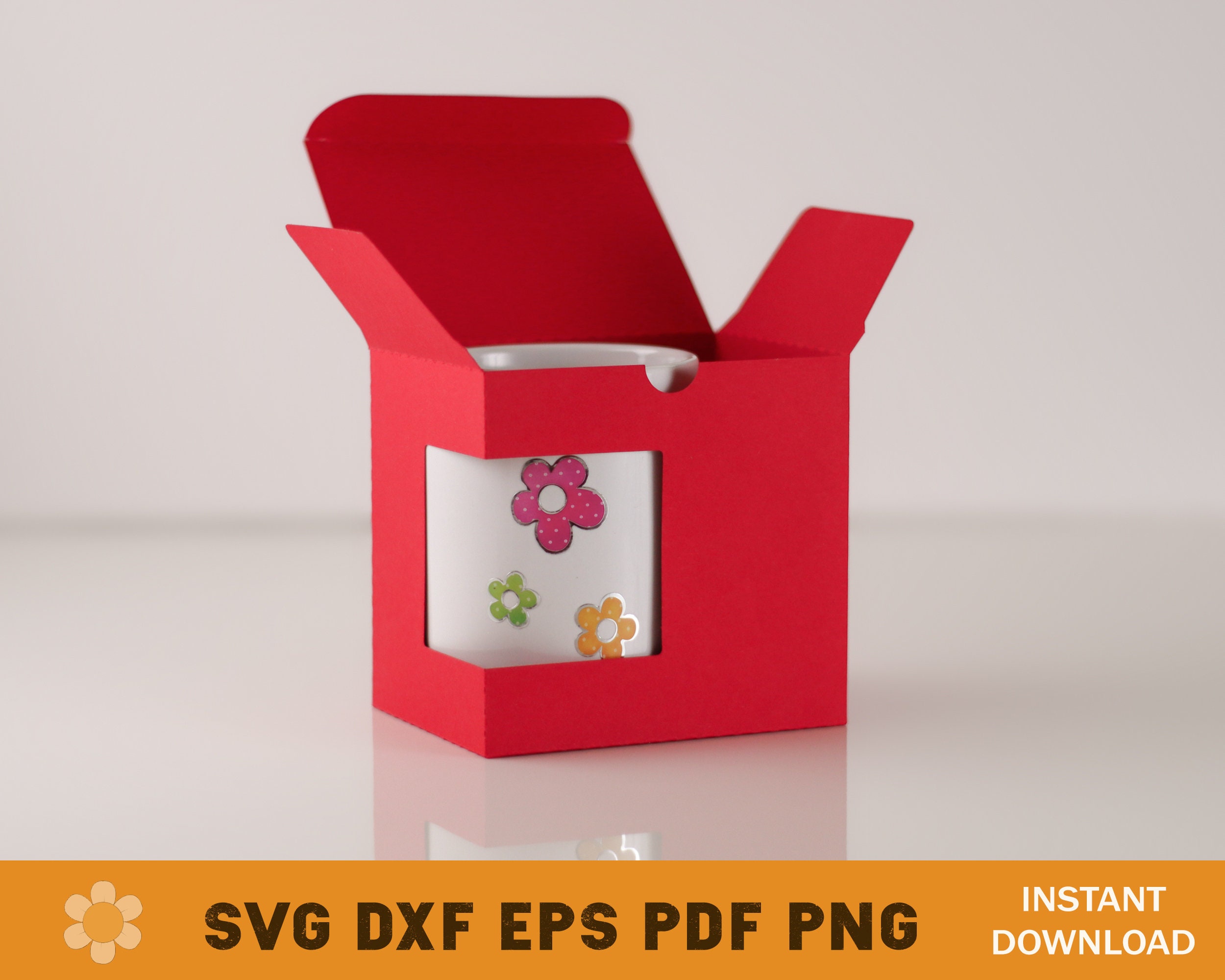 15oz Mug Box SVG Template With Window Mug Box SVG Mug Box - Etsy Australia