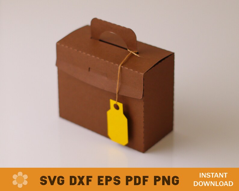 Suitcase Box SVG Template Briefcase Box Template Gift Box - Etsy