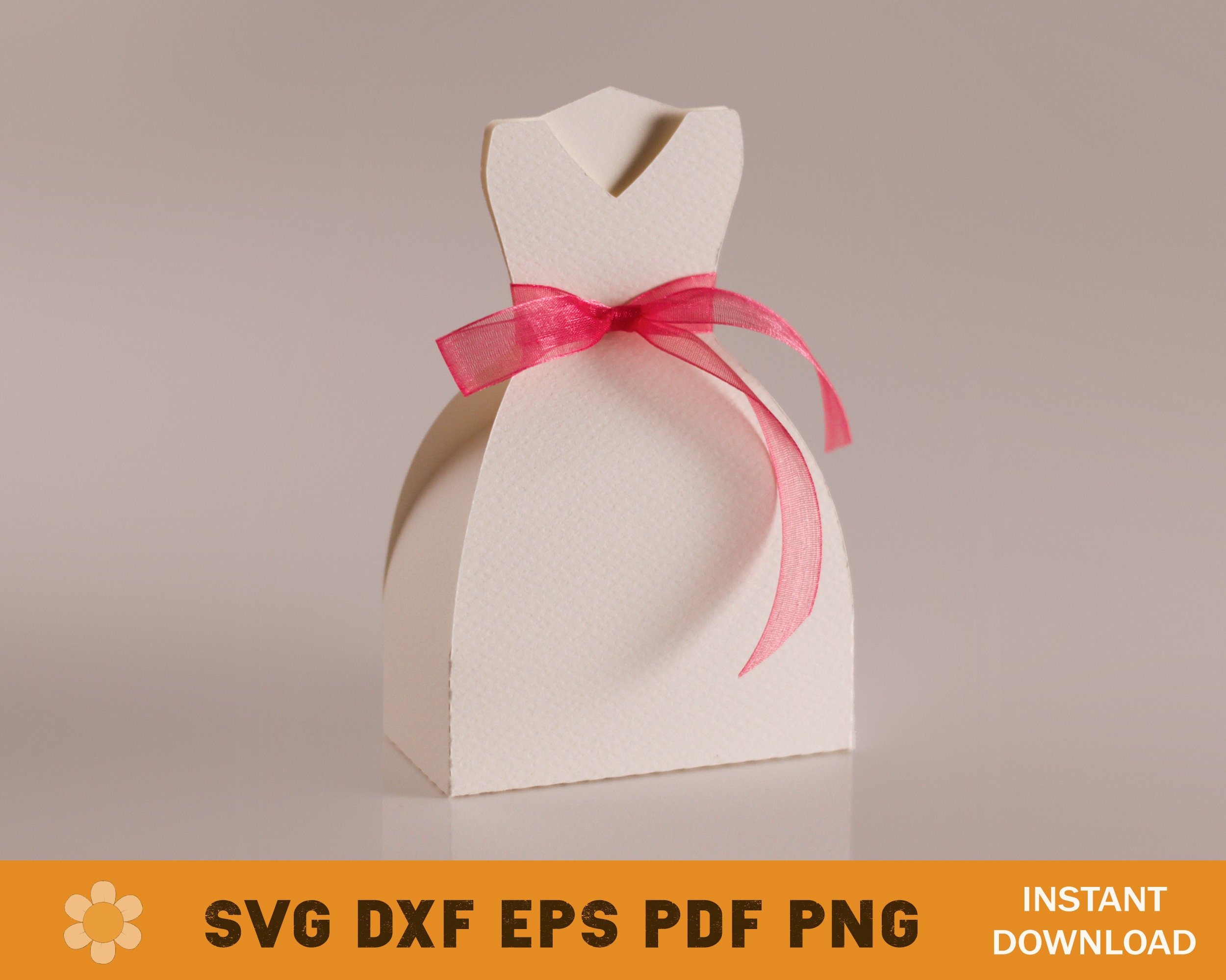 Dress Favor Box Template Favor Box Template Bridal Party Tees