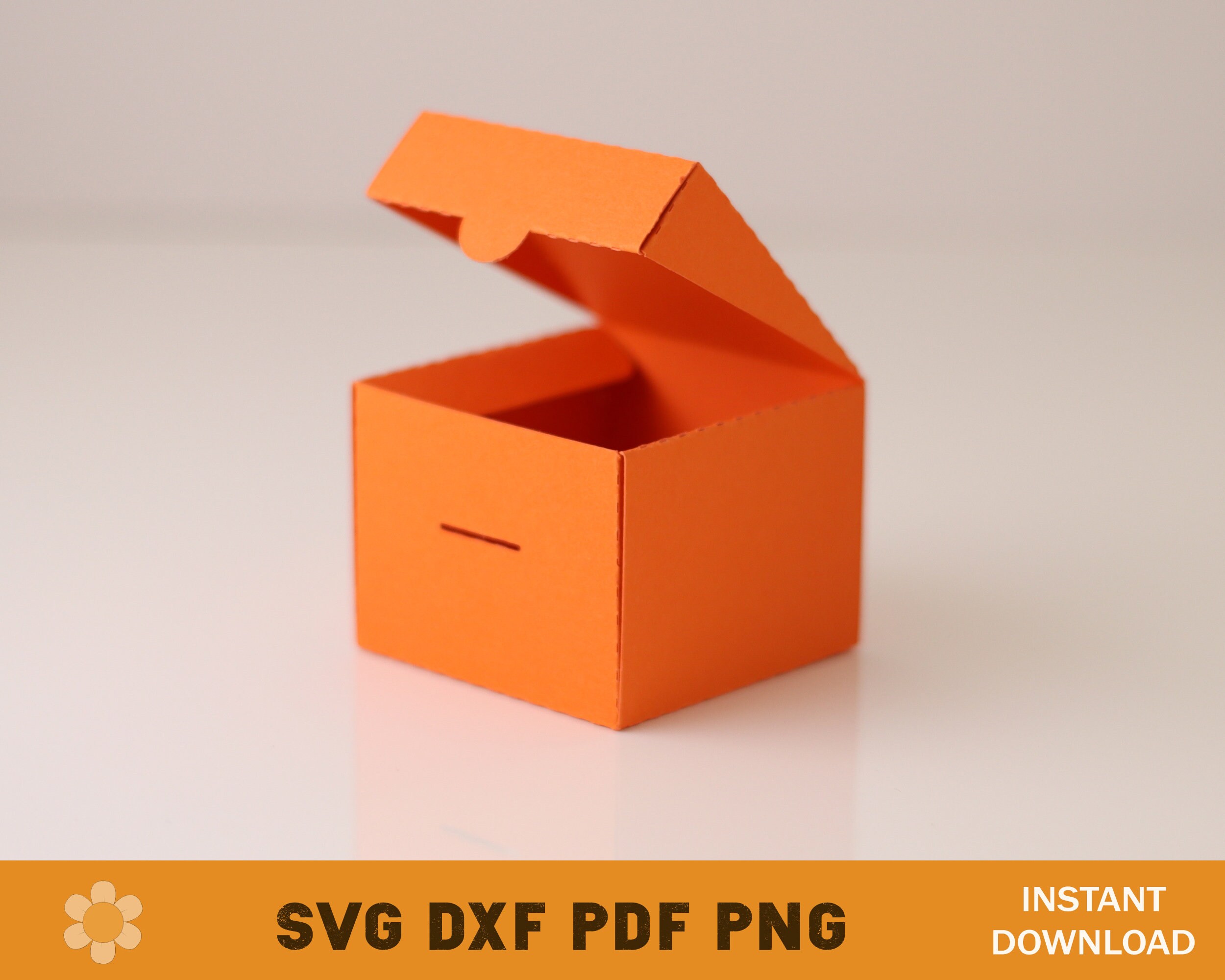 Square Gift Box SVG Square Box Template Square Box SVG Box - Etsy