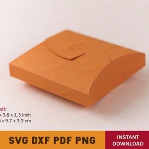 Pillow Box SVG Template, Gift Box Pattern, Wedding Favor Box, Cricut ...