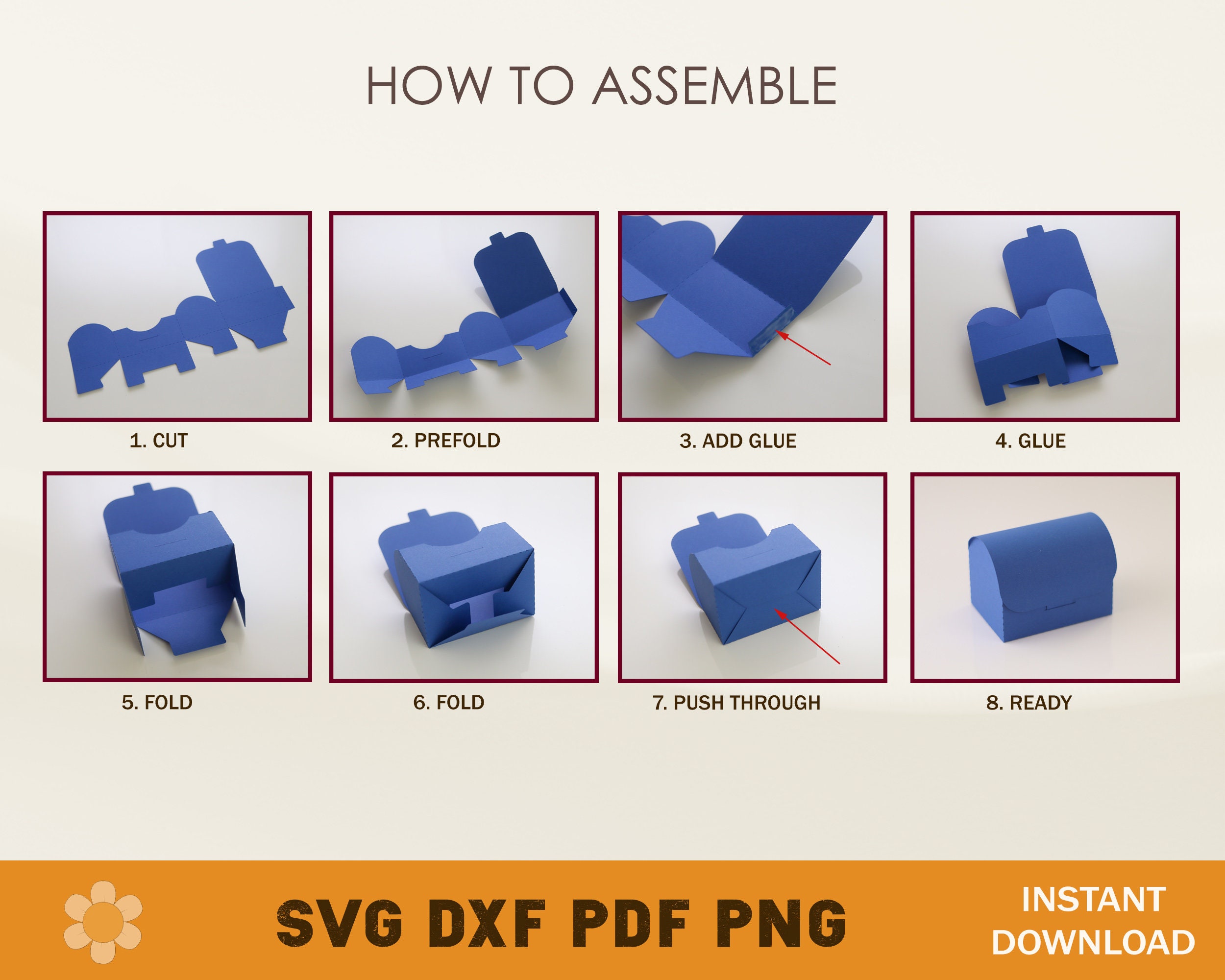 Chest Box SVG Template Gift Box SVG Cricut Cut Files - Etsy Australia