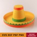 Sombrero Hat SVG Template, Paper Sombrero Template, Paper Hat Template ...