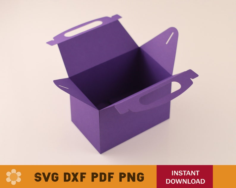 Gable Box SVG Template, Box With Handle Template, Favor Box Template ...