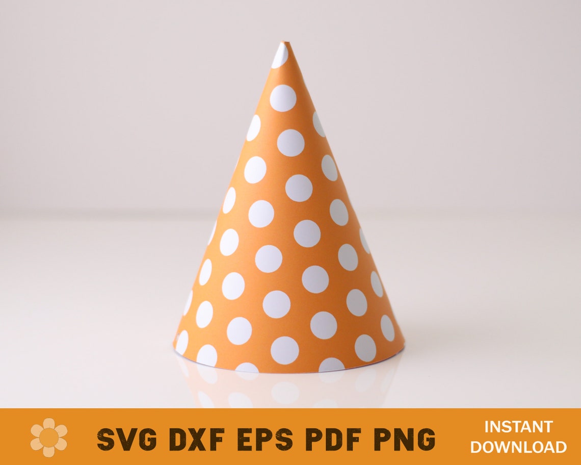 Party Hat Template Party Hat SVG Birthday Hat Template - Etsy