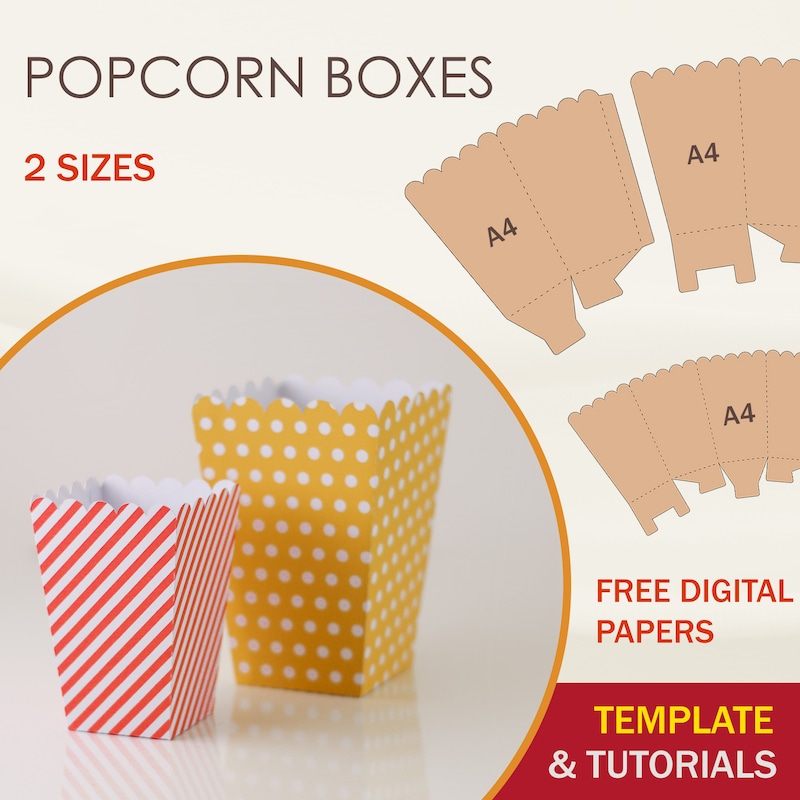 Popcorn Boxes - Etsy
