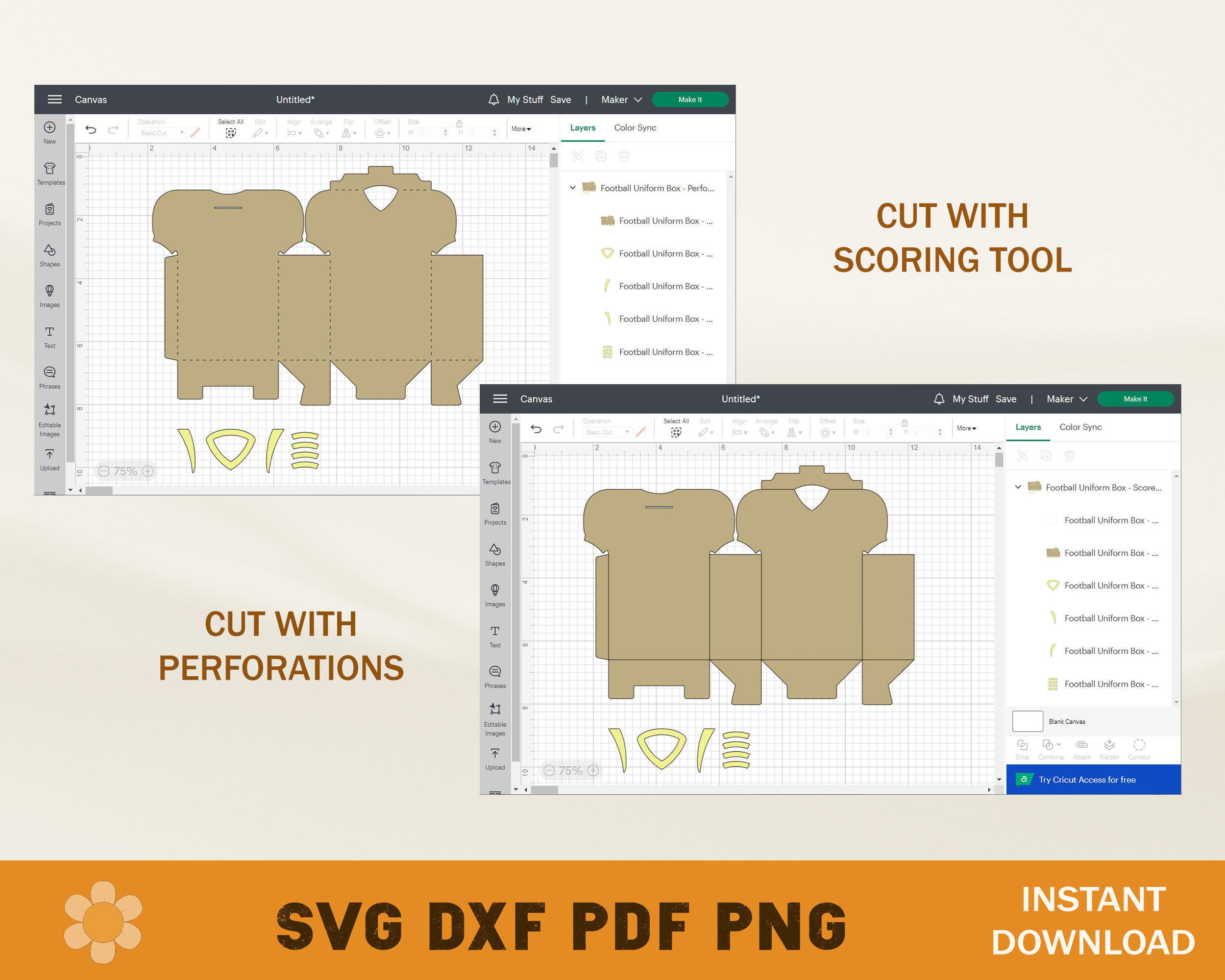 Football Uniform Box SVG Template Football Jersey SVG - Etsy Australia