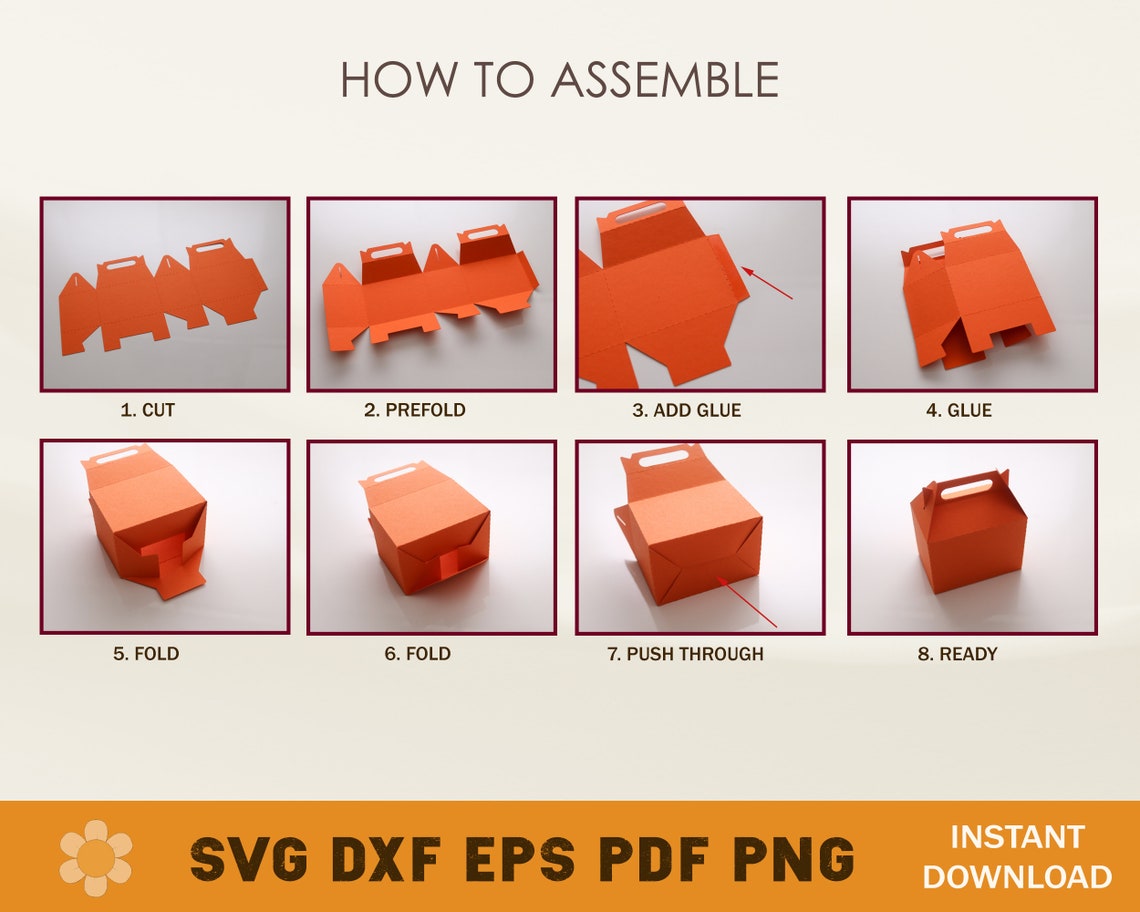 Mini Gable Box SVG Mini Gable Box Template Box Template Box | Etsy UK