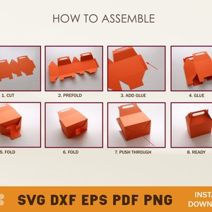 Mini Gable Box SVG, Mini Gable Box Template, Box Template, Box Template ...