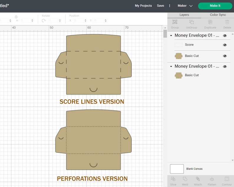 Money Envelope SVG Template: Cash Holder Cut Files (digital Download ...