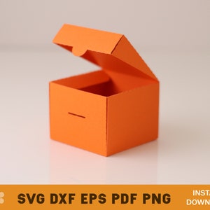 Square Gift Box SVG Square Box Template Square Box SVG Box | Etsy UK