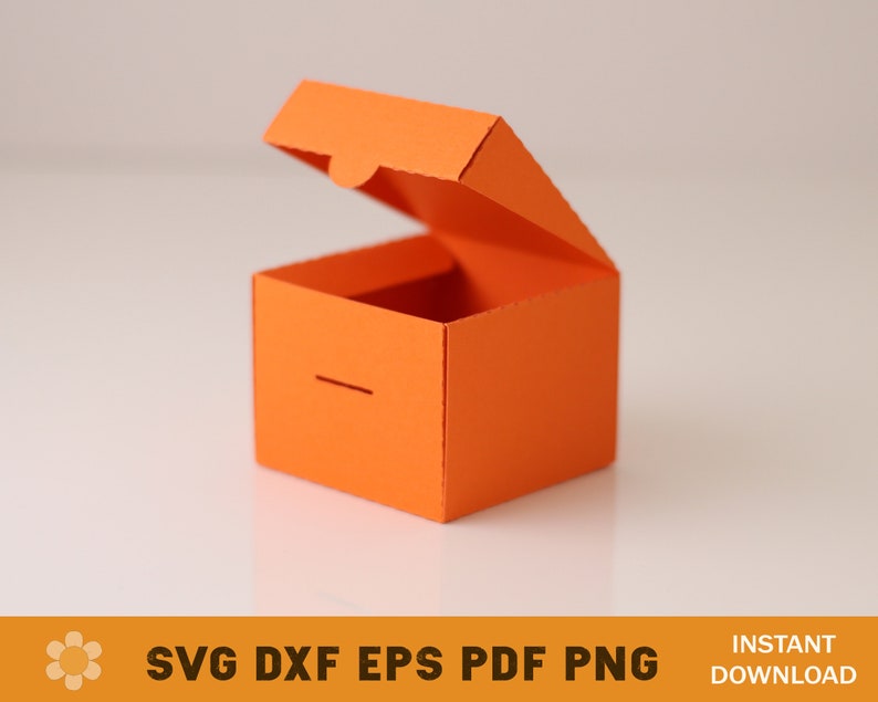 Square Gift Box SVG Square Box Template Square Box SVG Box | Etsy Canada