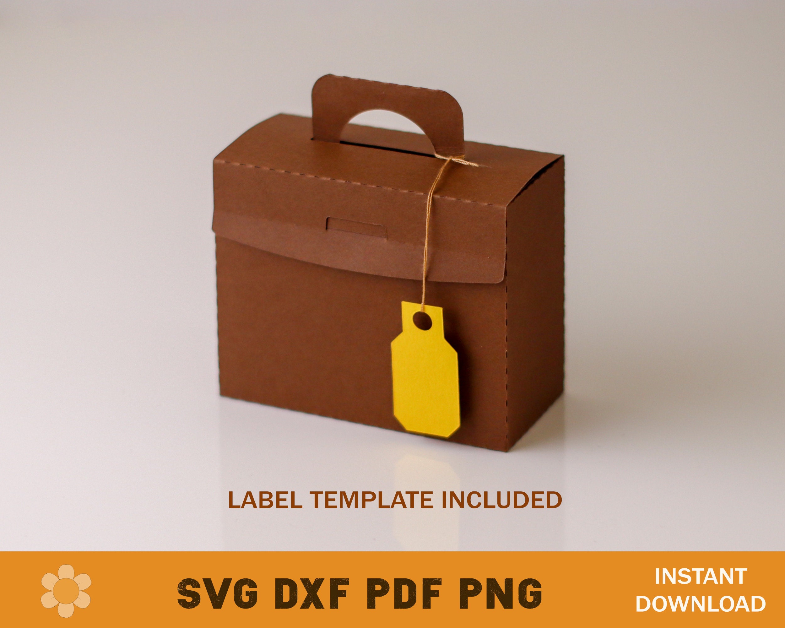 Suitcase Box SVG Template Briefcase Box Template Gift Box - Etsy