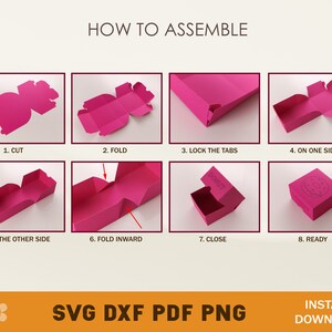 Donut Box SVG Template, Donut Holder Template, Cricut Cut Files ...