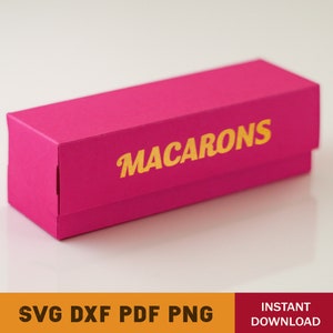 Macaron Box SVG Template, Cookie Box Template, Cricut Cut Files ...