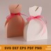 Bride Dress Box SVG Template, Wedding Favor Box, Cricut Cut Files ...