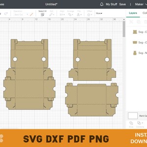 Shoe Box SVG Template + Label, Editable Shoe Box Label, Sneaker Box SVG, Cricut Cut Files ...