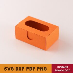 EU UK Business Card Box SVG Template With Window, Business Card Holder ...