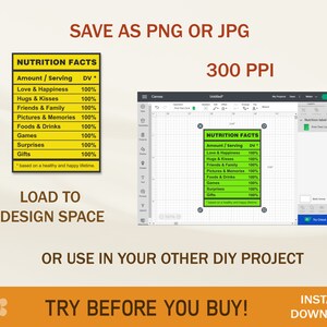 Nutrition Facts Template, Nutrition Facts Label, Favor Box Label ...