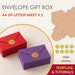 Envelope Gift Box SVG Template: Favor Box, Cricut, Silhouette Cut Files ...
