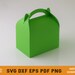 Gable Box SVG Template, Party Favor Box Template, Rounded Gable Box ...