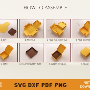 Earring Box SVG Template: No Glue Jewelry Box, Cricut, Silhouette Cut ...