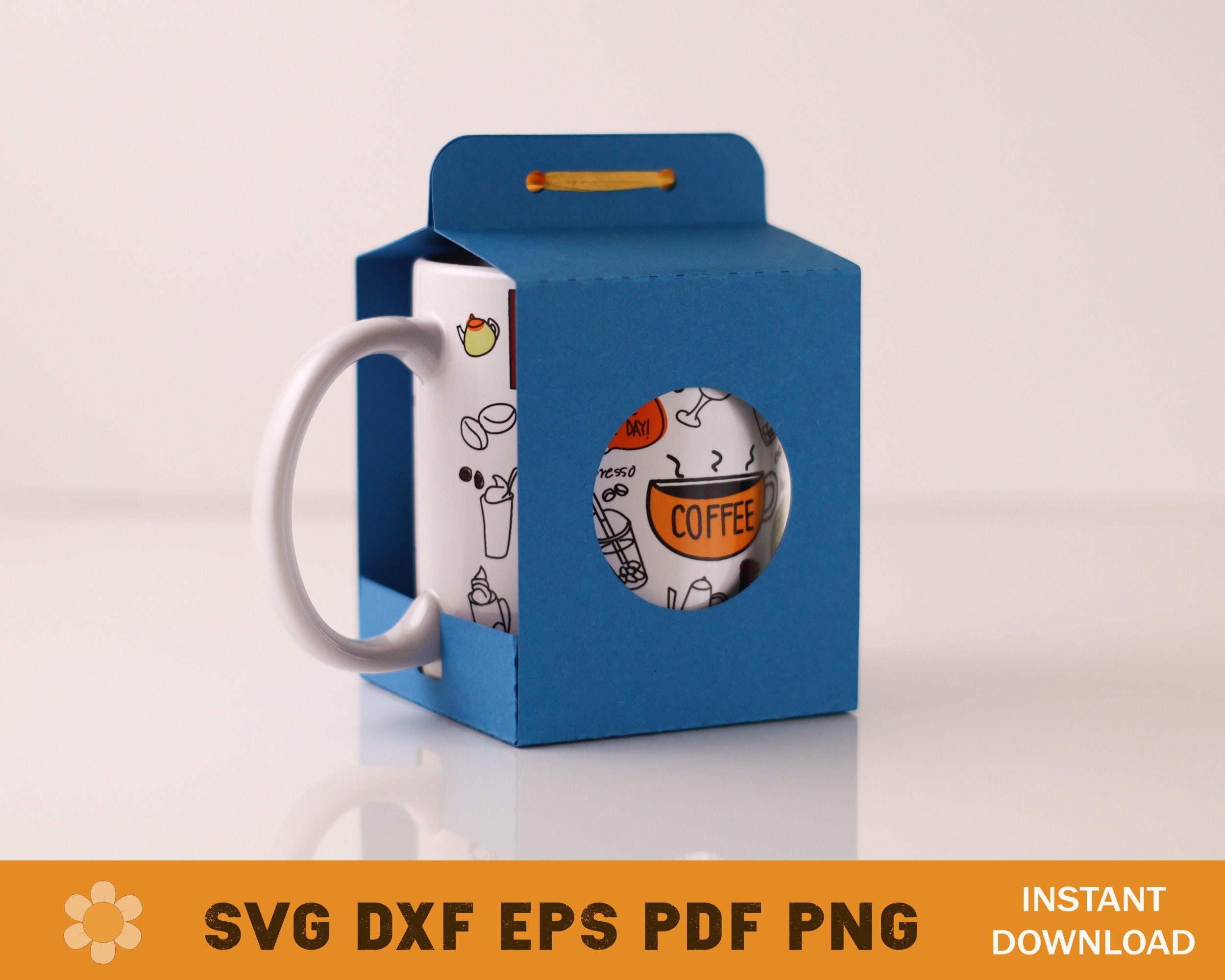11oz Mug Holder SVG Template Mug Box SVG Cricut Cut Files - Etsy Australia