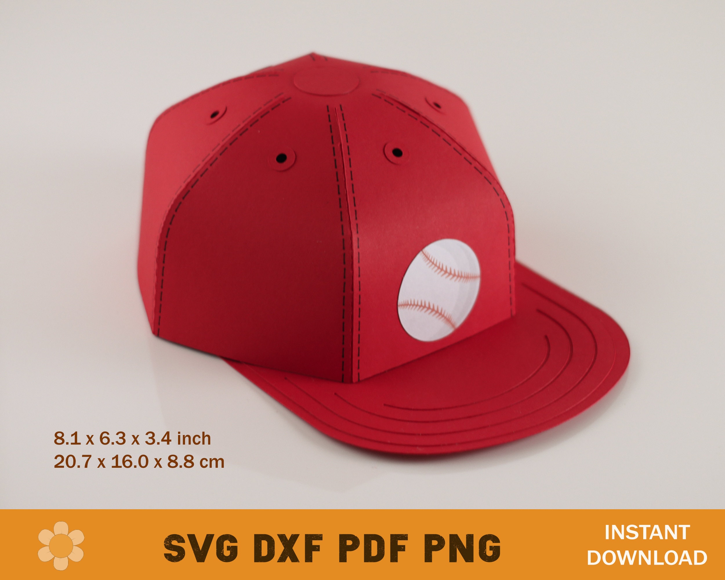 Baseball Cap Box SVG Template Baseball Hat Box SVG Favor Box - Etsy UK