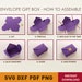 Envelope Gift Box SVG Template: Favor Box, Cricut, Silhouette Cut Files ...