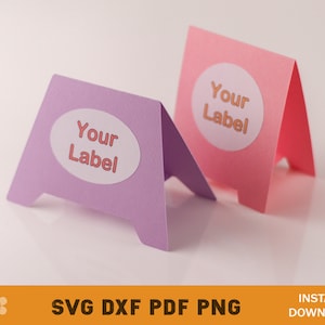 Table Tent Card SVG Template, Place Card Template, Food Cart Template, Cricut Cut Files ...