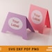 Table Tent Card SVG Template, Place Card Template, Food Cart Template, Cricut Cut Files ...