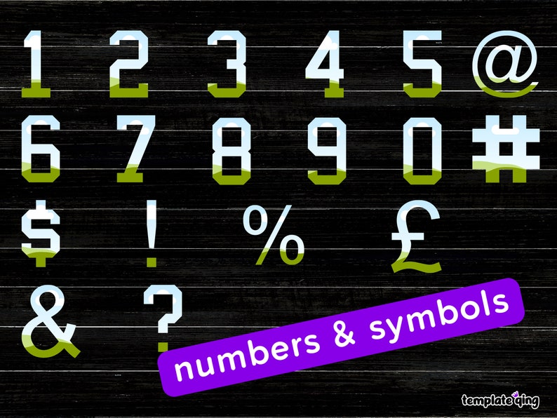 Custom Canva College Font Frames | Letter Frames | Alphabet & Number ...