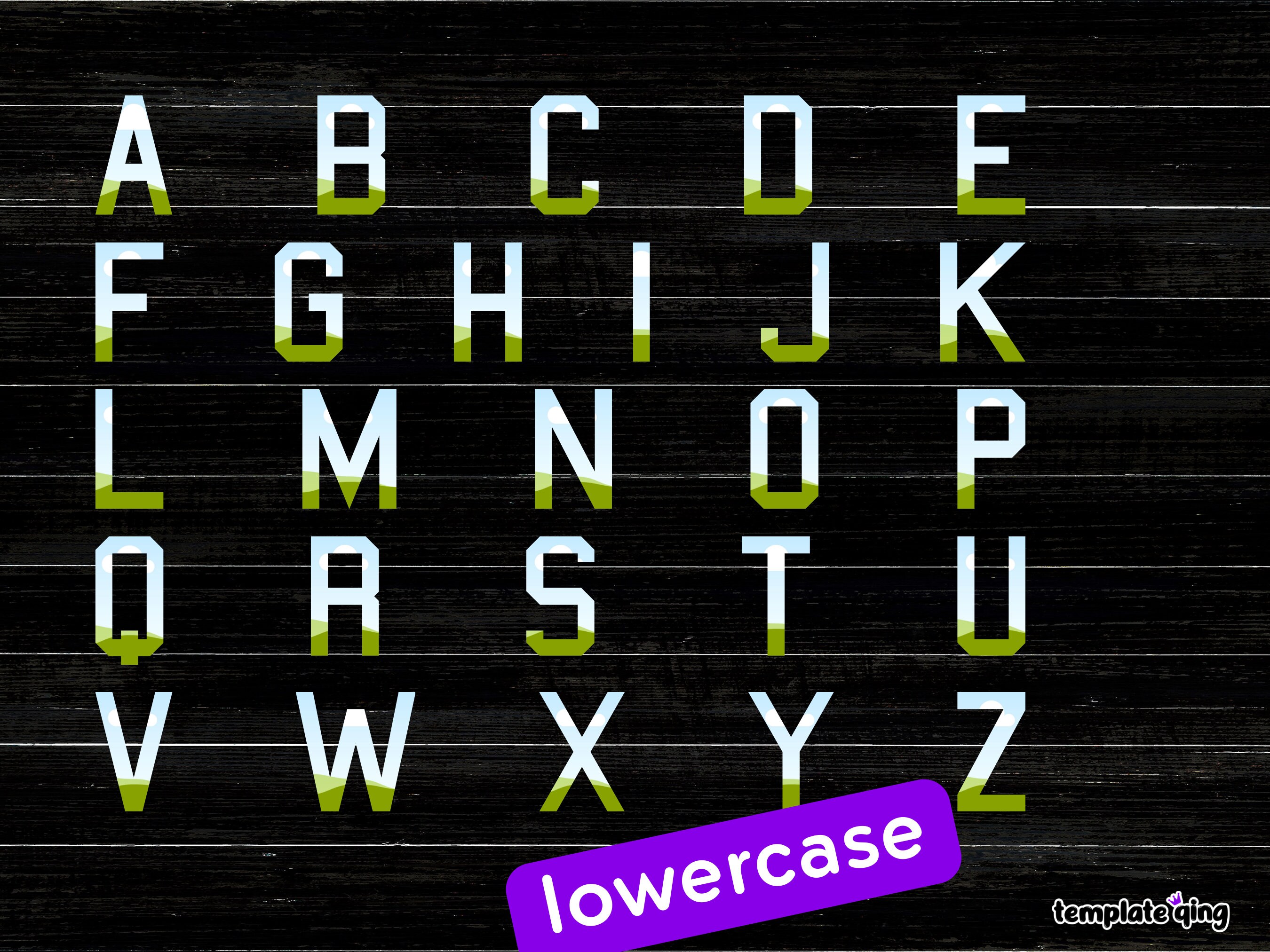 Custom Canva College Font Frames | Letter Frames | Alphabet & Number ...