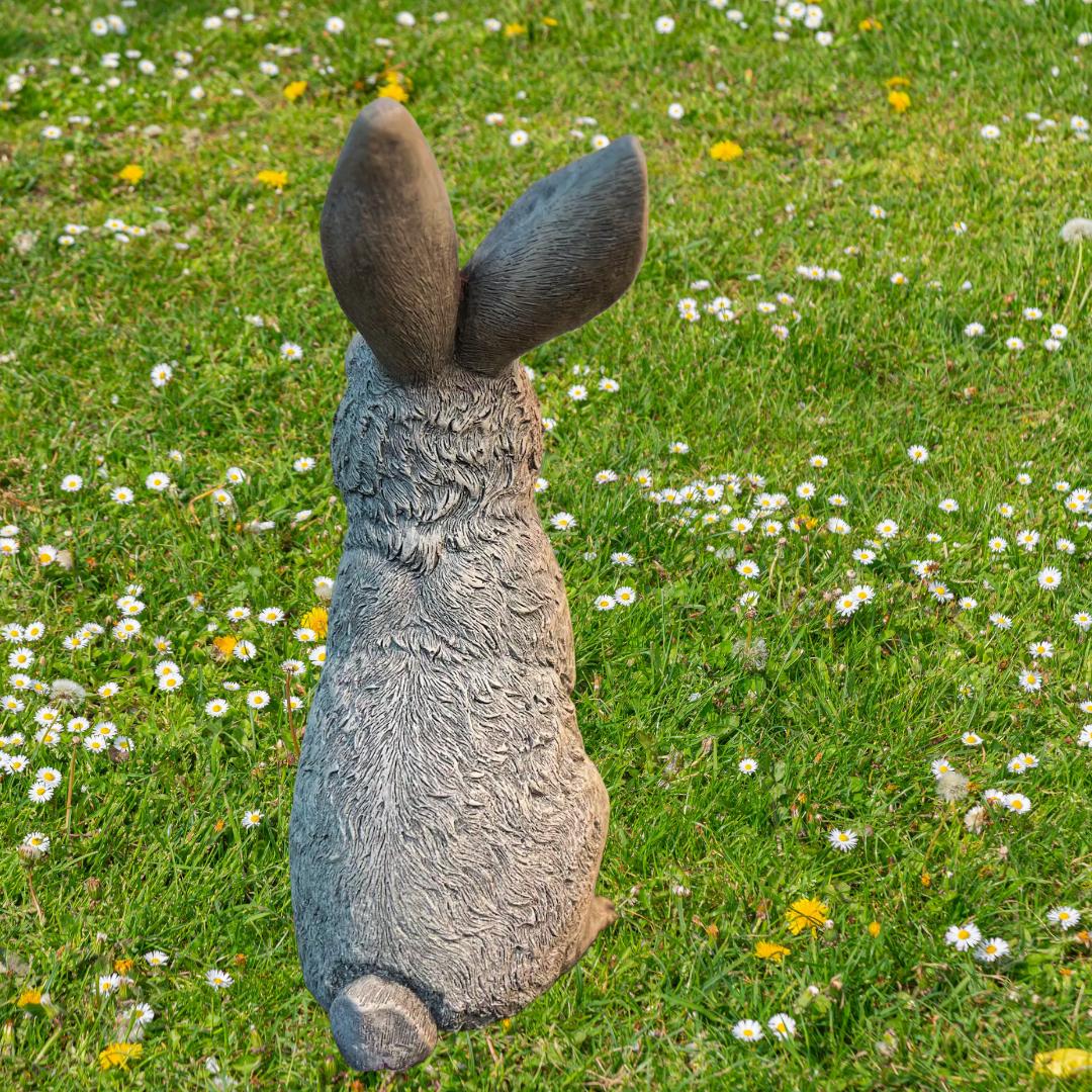 Bunny Statue, Cast Stone Rabbit Statue - Etsy