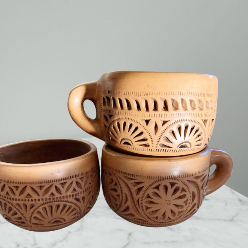 Carved Ceramic Mug - Etsy