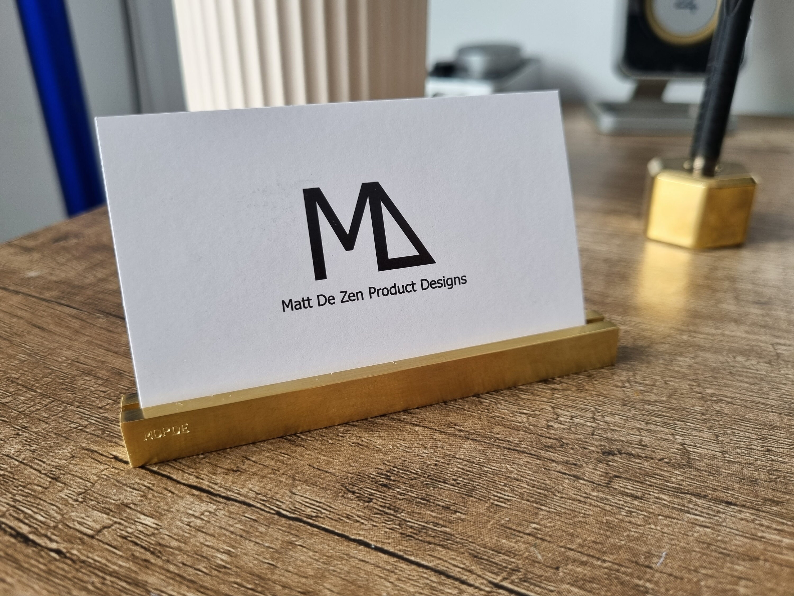 Metal Card Holder Brass Card Holder Card Holder Name Holder Polished ...