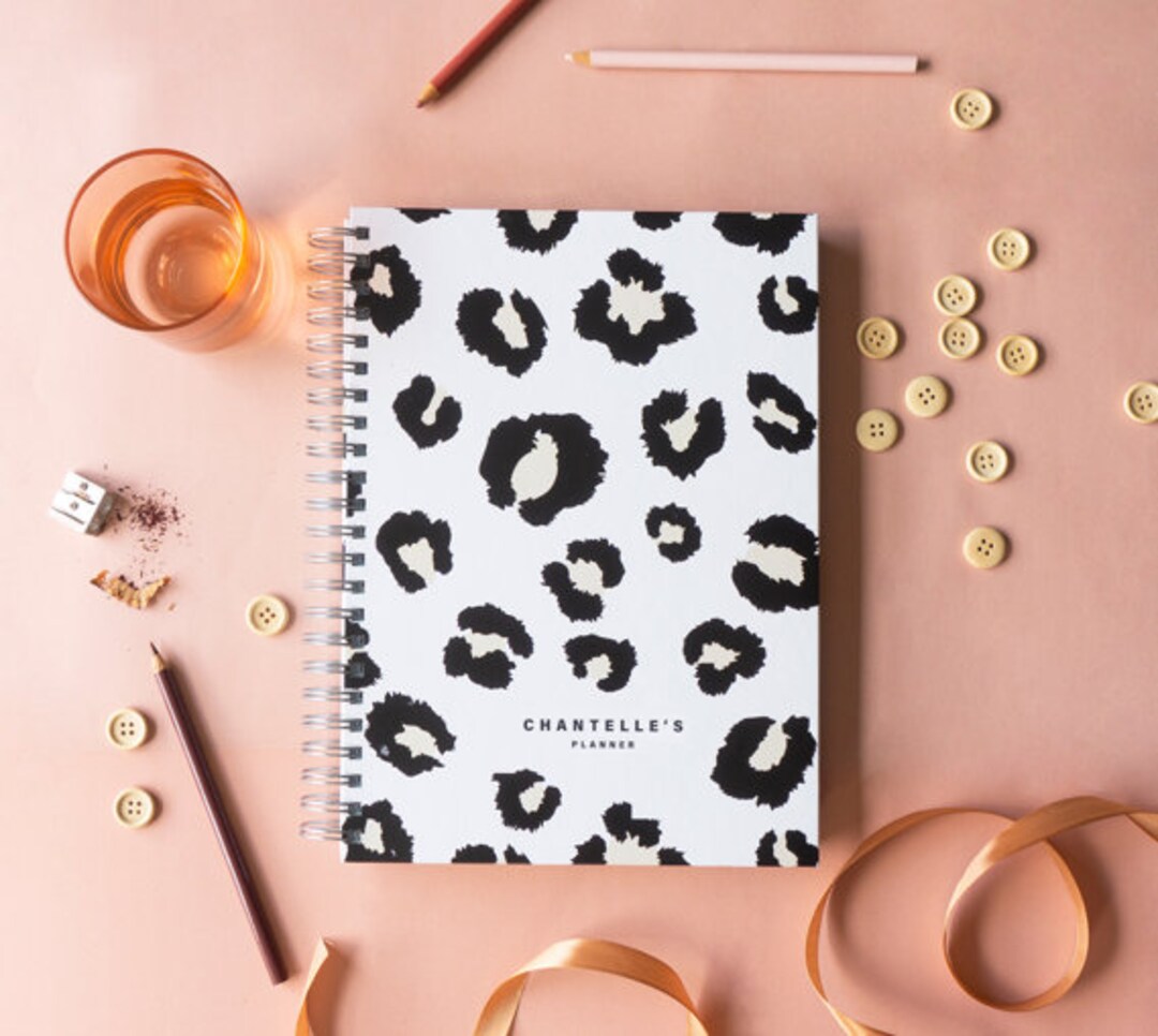 2024 Personalised Life Planner Diary Snow Leopard Design - Etsy UK