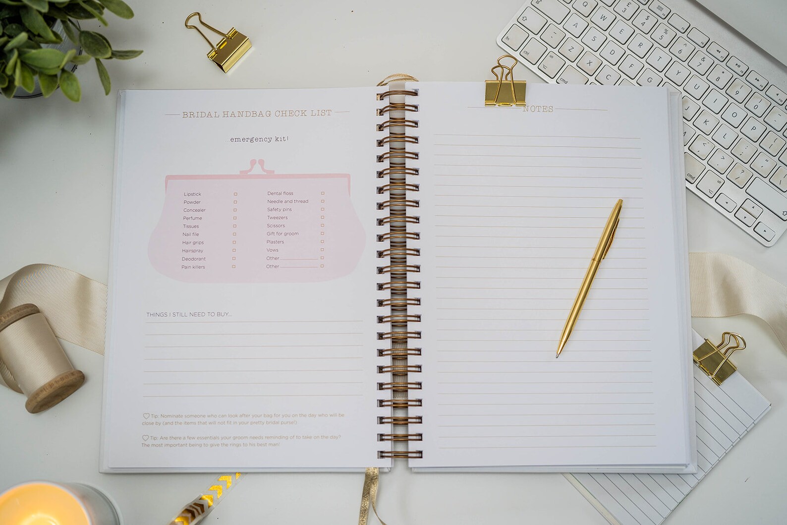 Personalised Wedding Planner Deluxe Foil Embossed Diary - 'autumn ...