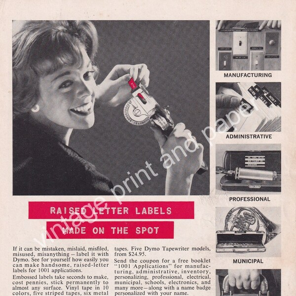 Vintage Label Maker - Etsy