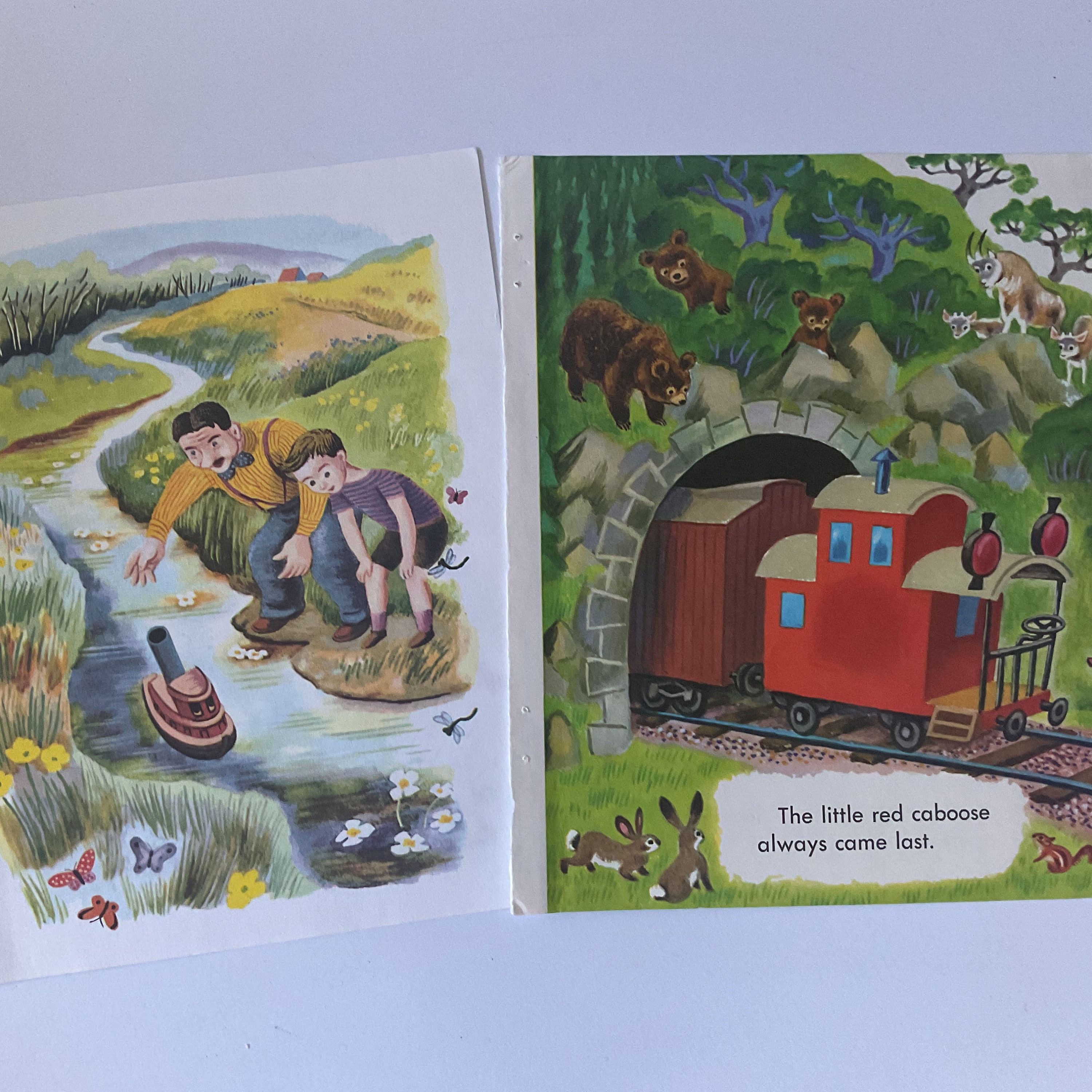 25 Vintage Little Golden Book Illustrations Full Page Ephemera Pack for ...