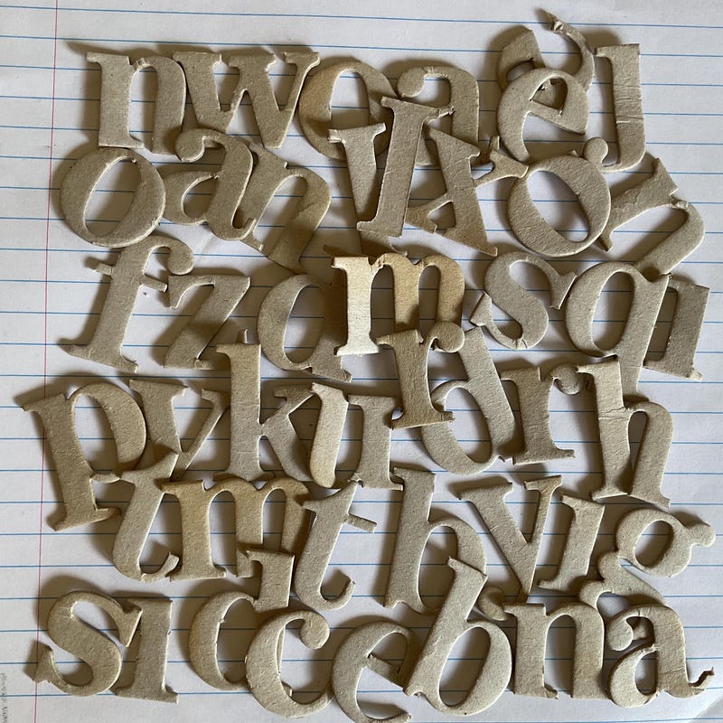 Chipboard Letters - Etsy