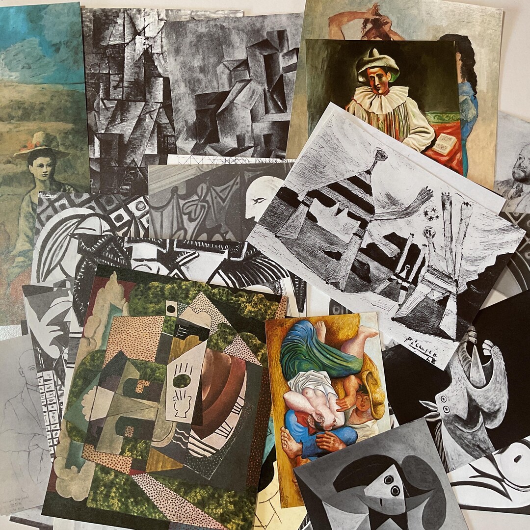 Picasso Cut Out Art Book Images, Paintings Drawings for Junk Journal ...