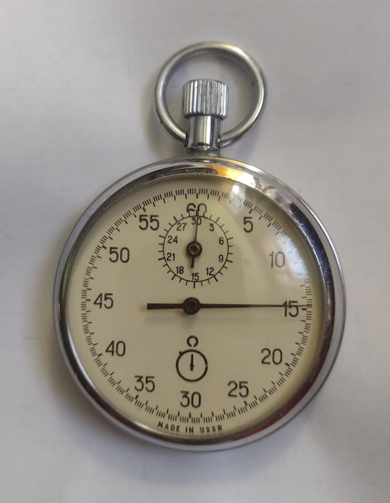 Vintage mechanical stopwatch Agat 1980's in original… - Gem