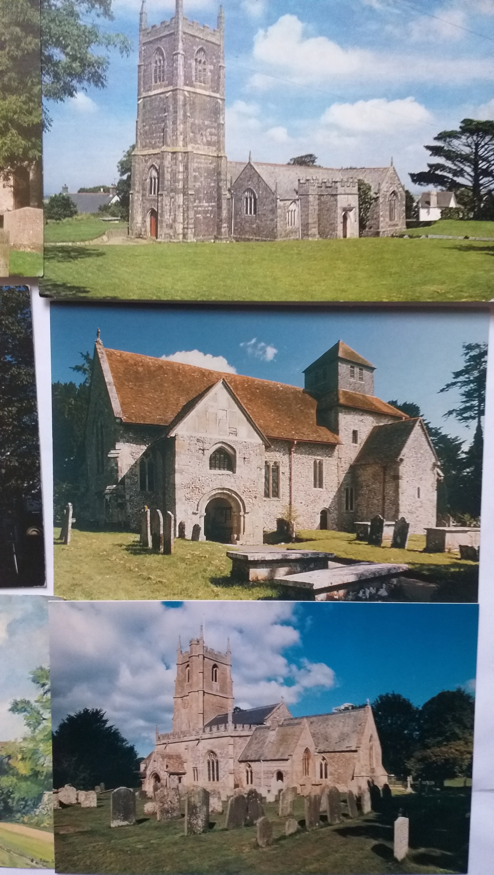 A Set of 11 Vintage British Postcards unused Featuring Landscape, View ...
